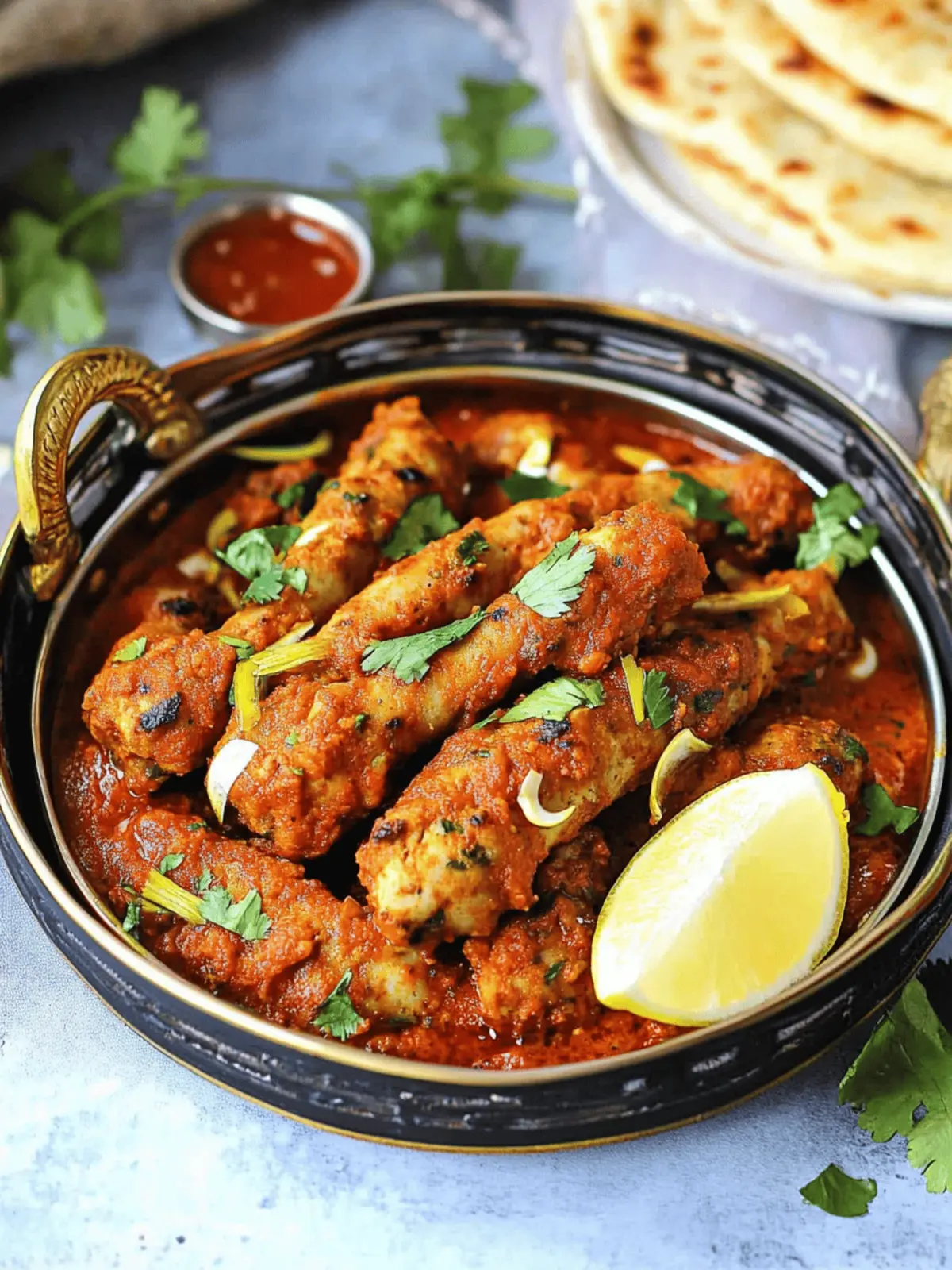 Irresistible Kabab Masala: Savory Seekh Kabab Curry Bliss