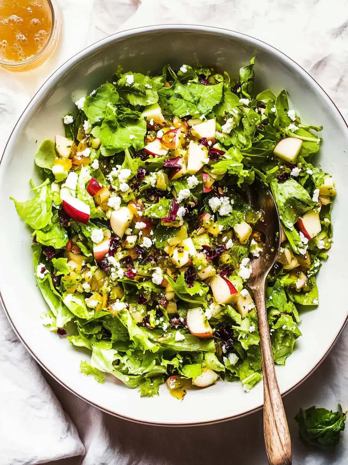 Ultimate Fall Green Salad with Honey Apple Cider Dressing