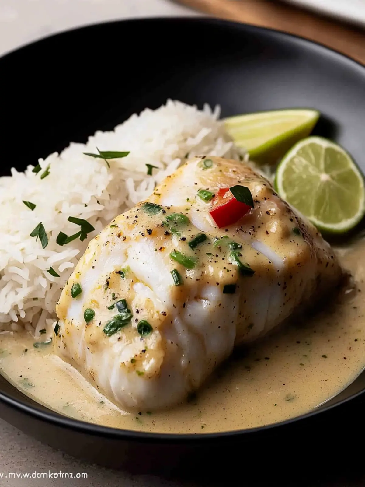 Irresistible Miso-Coconut Poached Cod with Pandan Rice