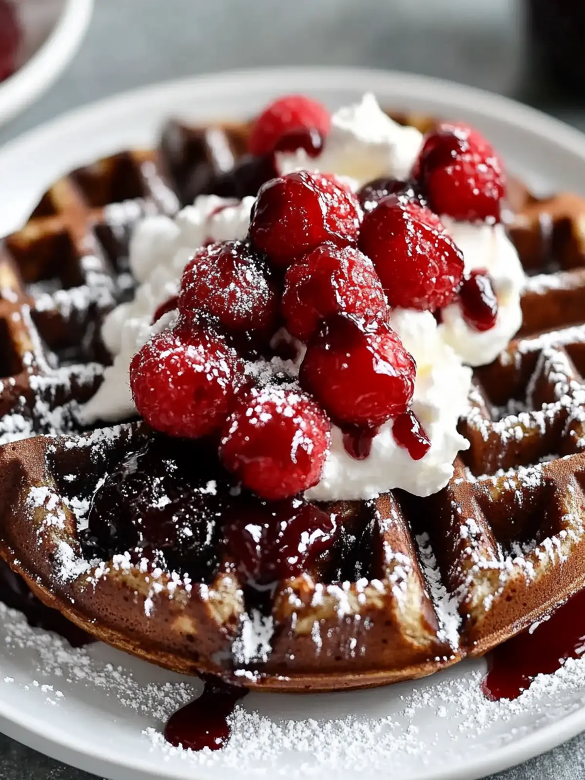 Irresistible Black Forest Waffles: A Decadent Breakfast Treat