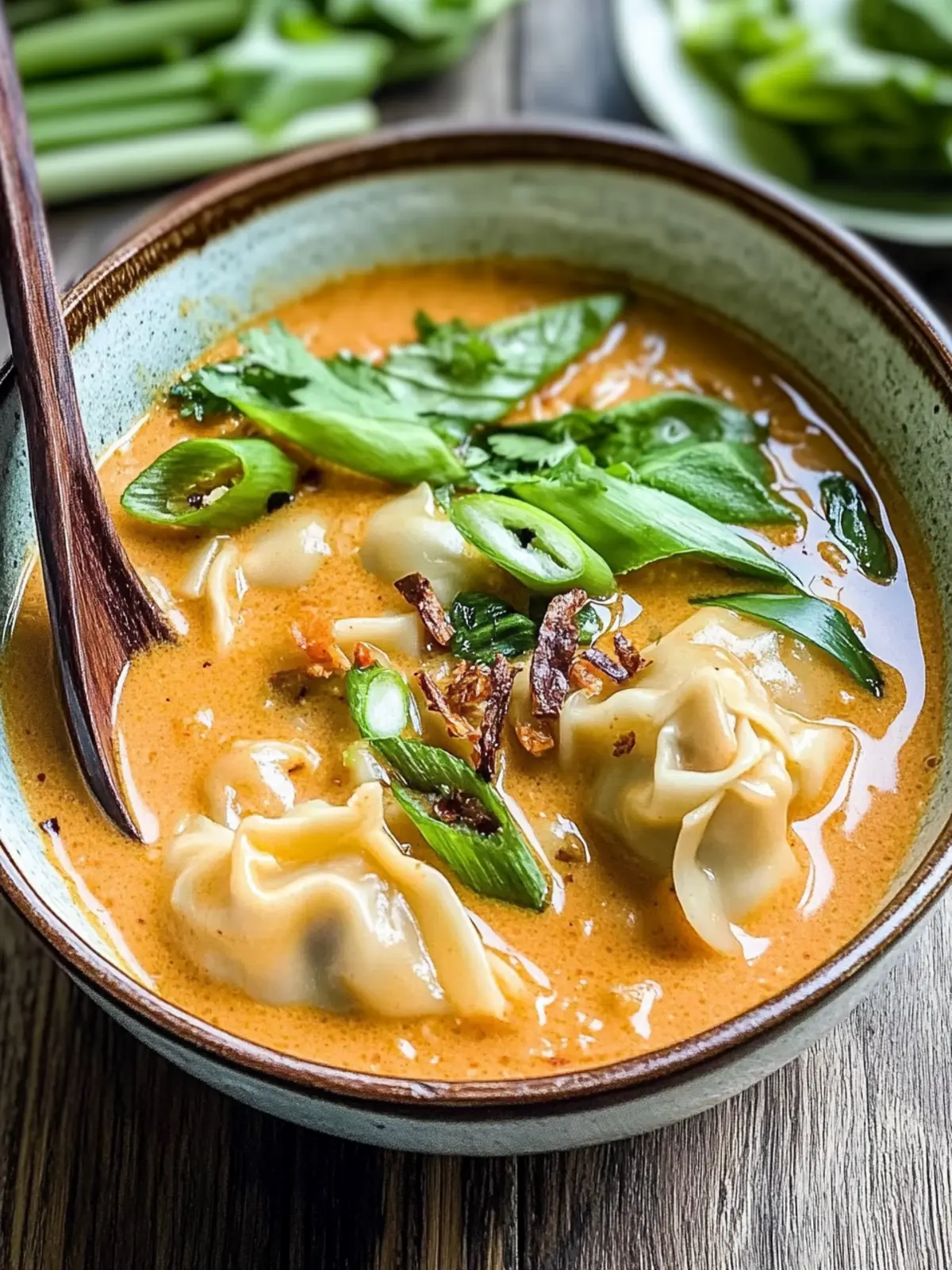 Irresistible Thai Red Curry Wonton Soup Recipe in 30 Minutes