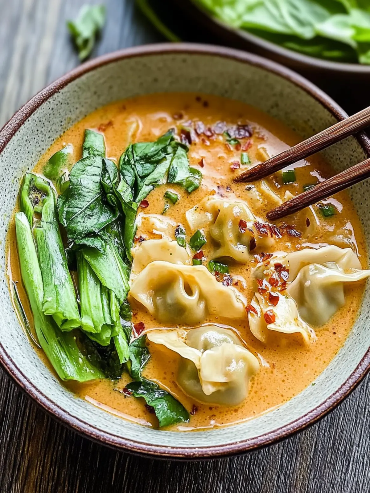 Irresistible Thai Red Curry Wonton Soup Recipe in 30 Minutes