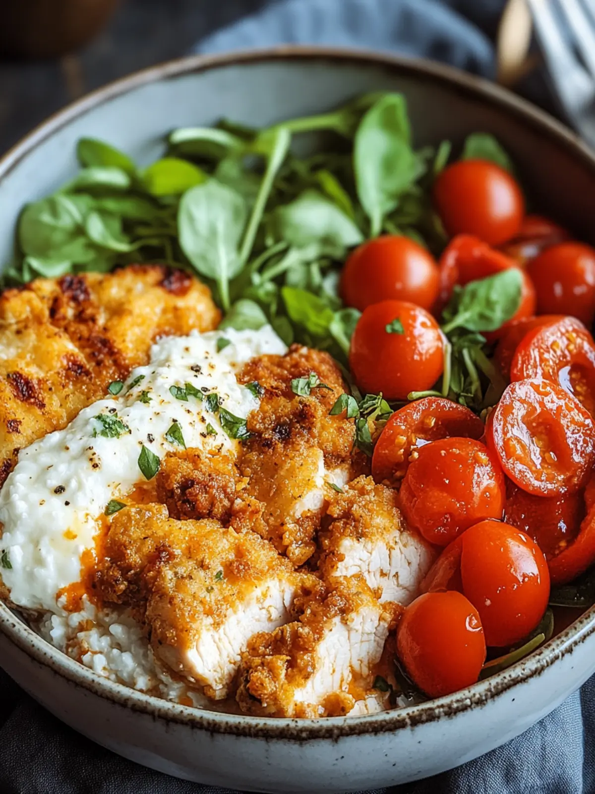 Ultimate High Protein Chicken Parm Cottage Cheese Bowl - Delicious!