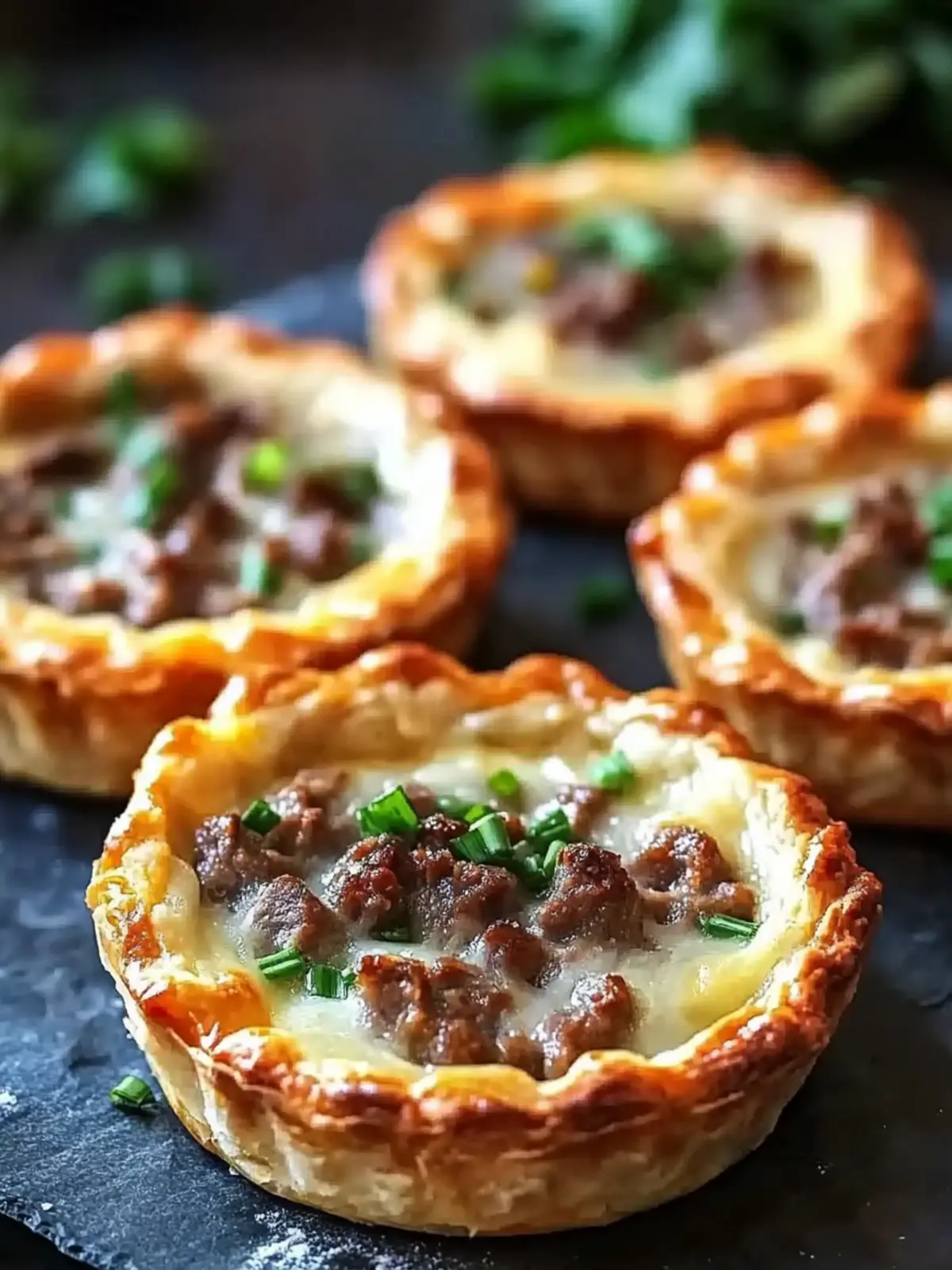 Ultimate Beef and Cheddar Tartlets with Chives – Deliciously Cozy