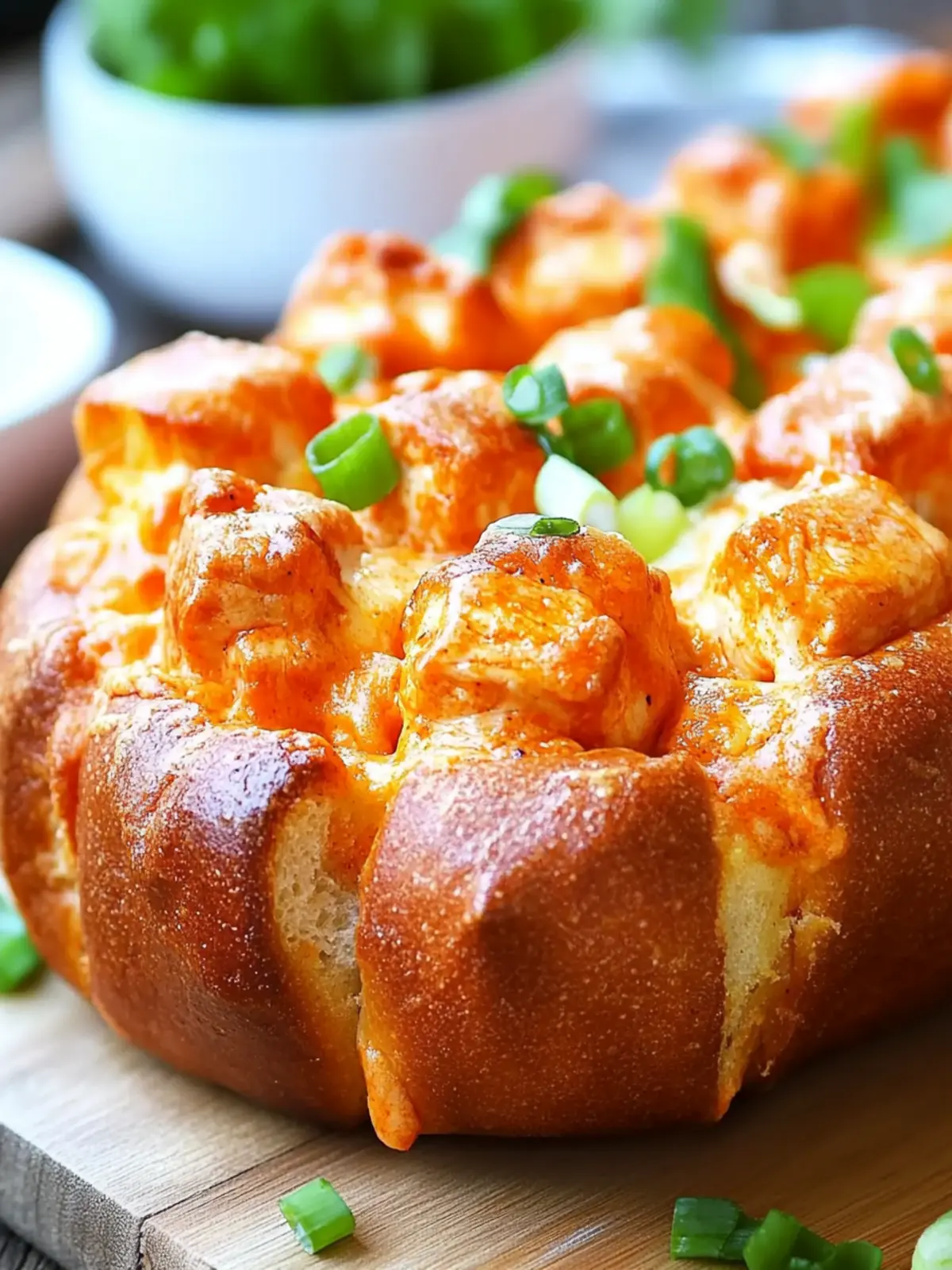 Easy Buffalo Chicken Pull-Apart Bread - A Delicious Game Day Treat