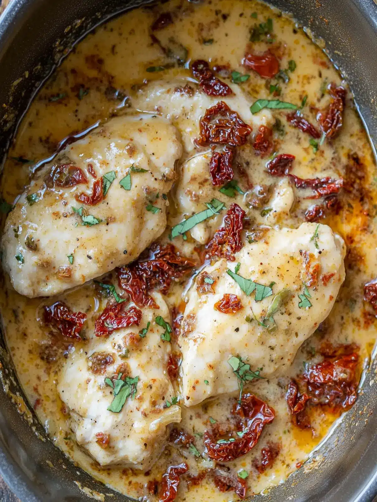 Irresistible Crock Pot Sun Dried Tomato Chicken for Comfort