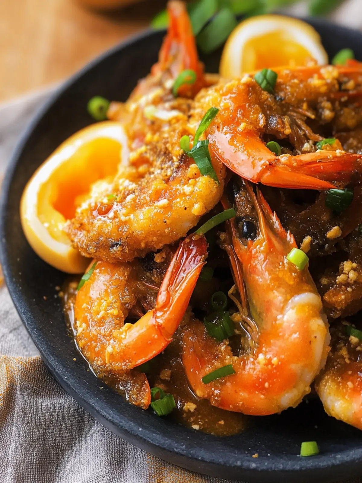 Irresistible Salted Egg Yolk Prawns for Ultimate Indulgence
