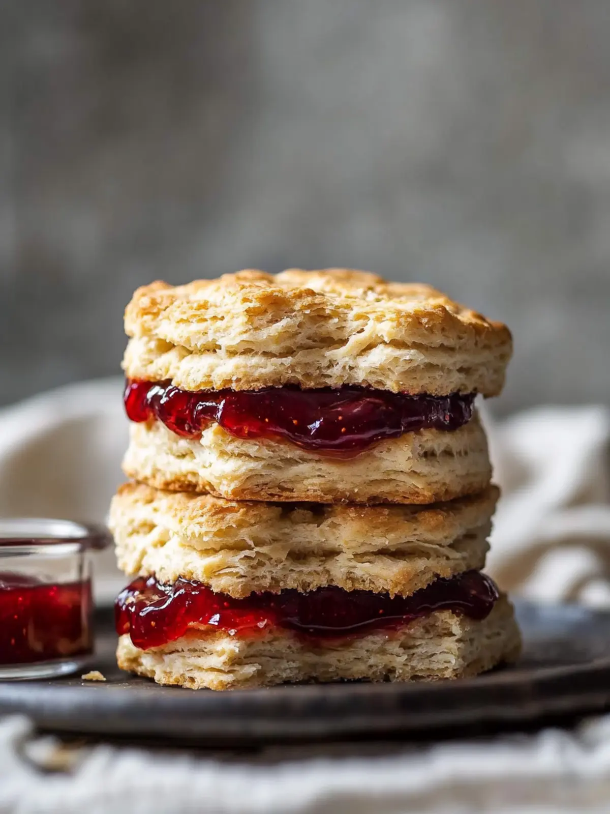 Easy Peanut Butter and Jelly Biscuit Sandwiches Recipe