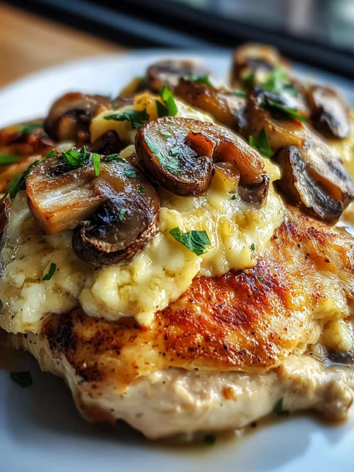Gouda & Mushroom Stuffed Chicken: Ultimate Comforting Delight