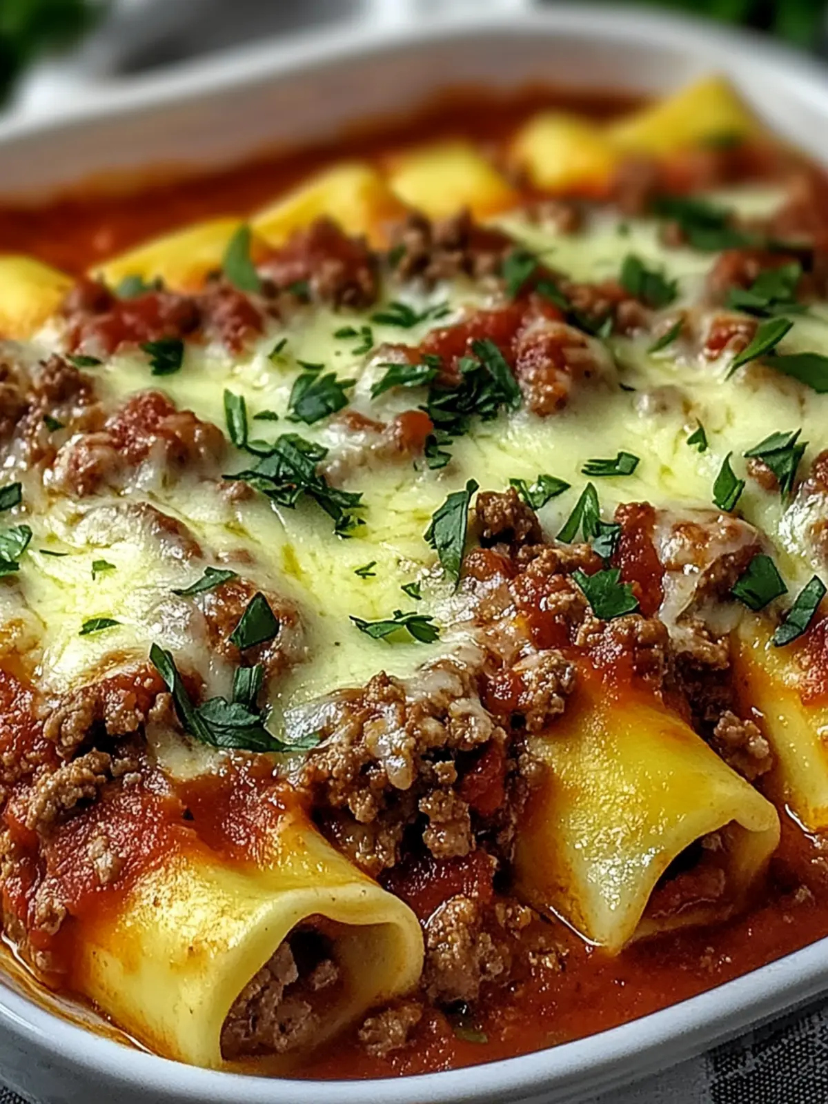 Irresistible Stuffed Manicotti with Meat Sauce for Cozy Nights
