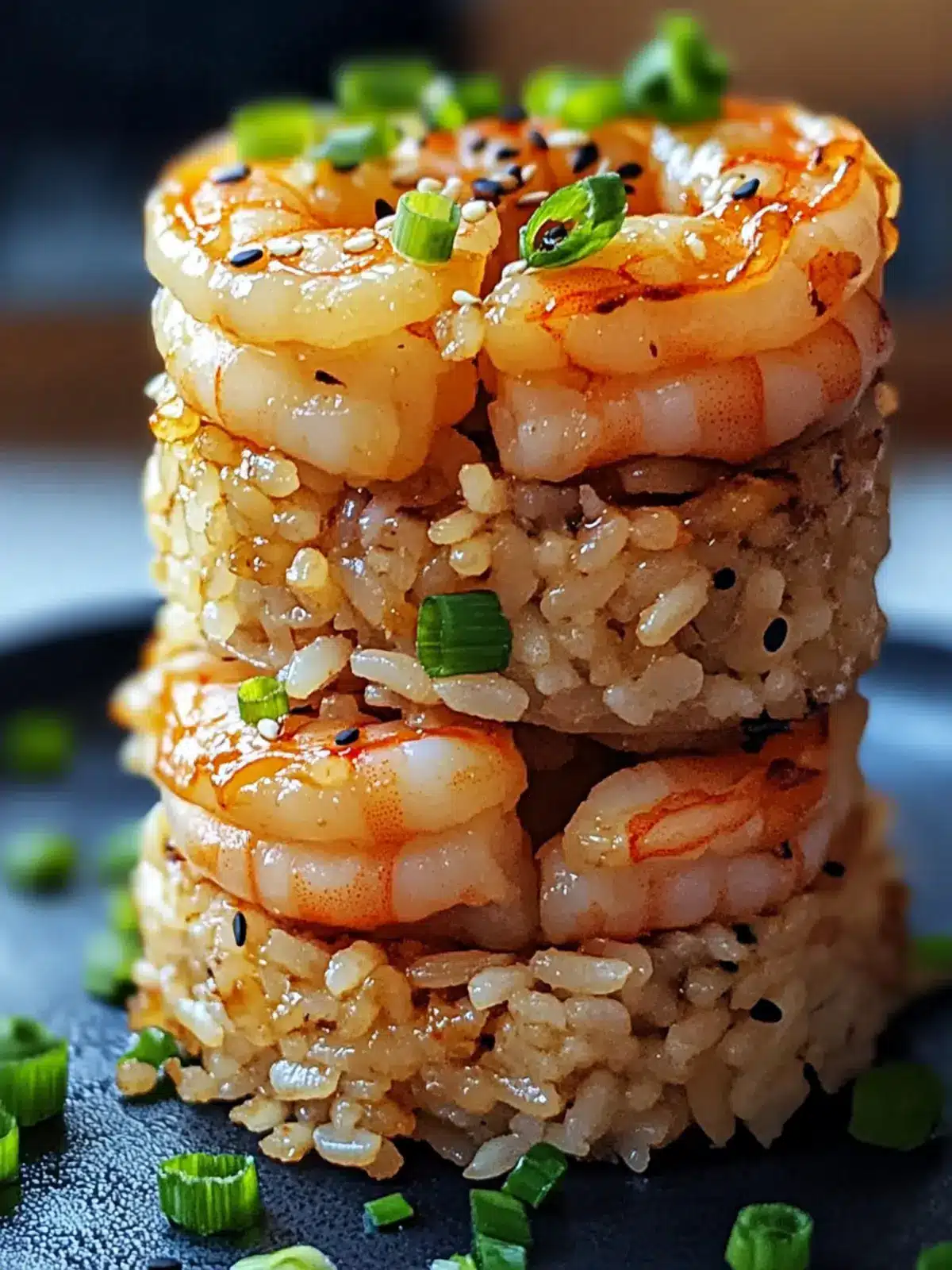 Easy Sesame Garlic Shrimp Rice Stacks: A Delicious Delight