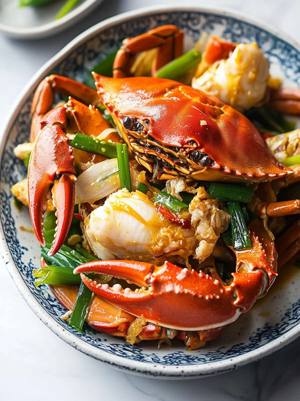 Irresistible Stir-fried Crab with Ginger and Scallion Recipe