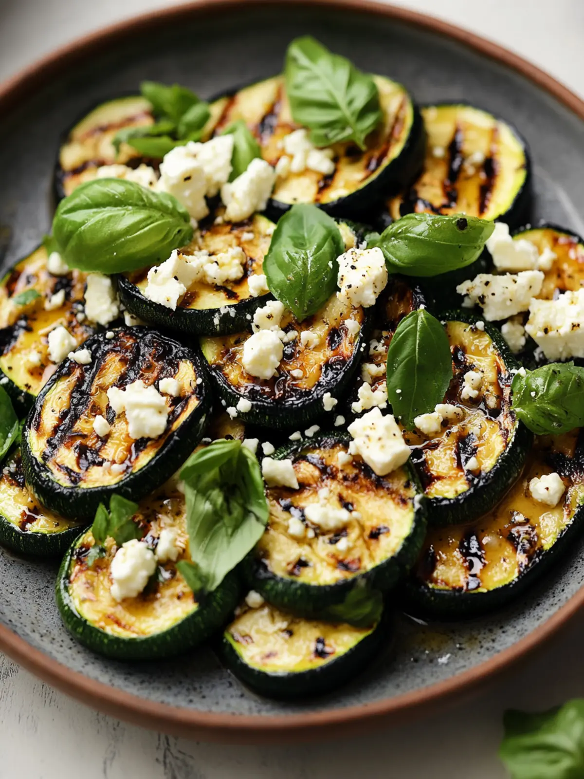 Irresistible Grilled Zucchini With Feta & Basil: A Delicious Side