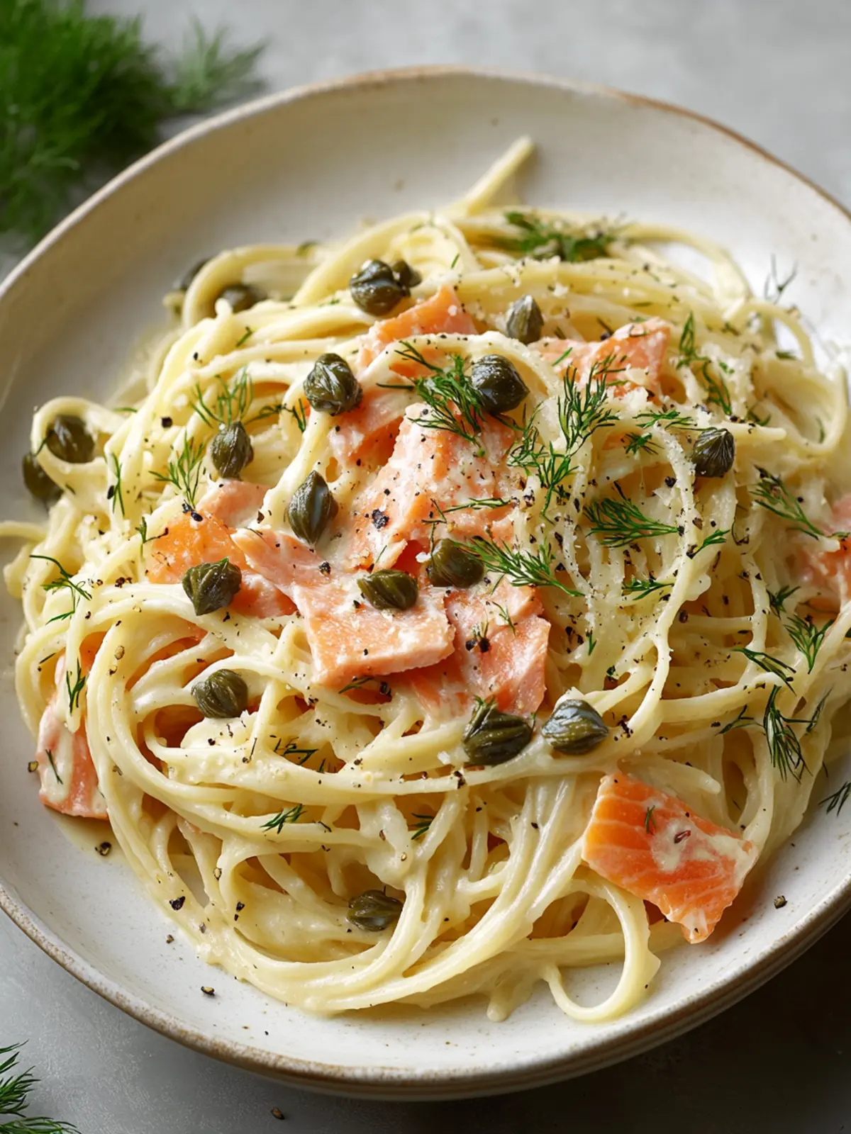 Ultimate Smoked Salmon Pasta with Capers and Dill Delight