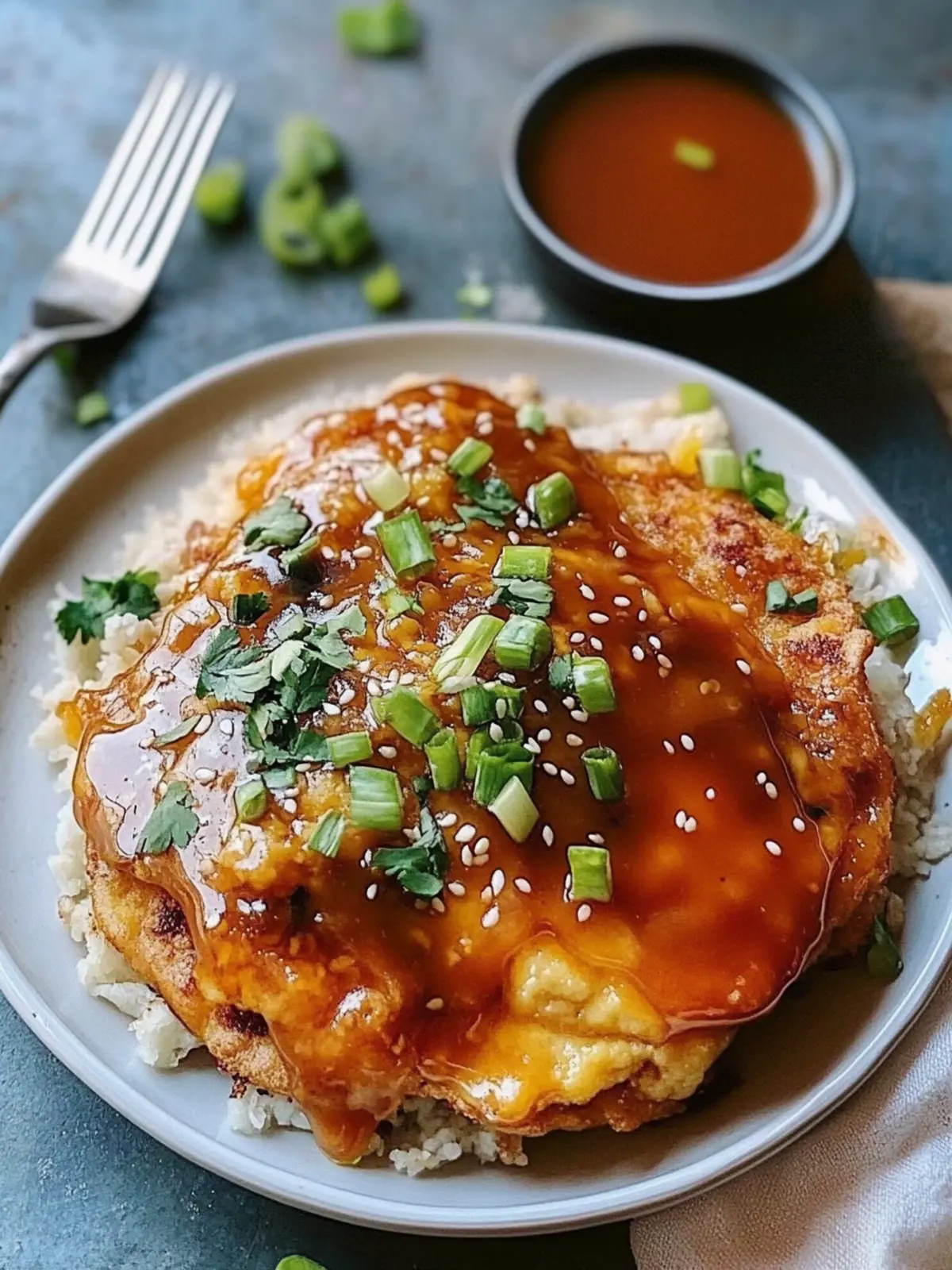 Crispy Chicken Egg Foo Young with Flavor-Packed Gravy
