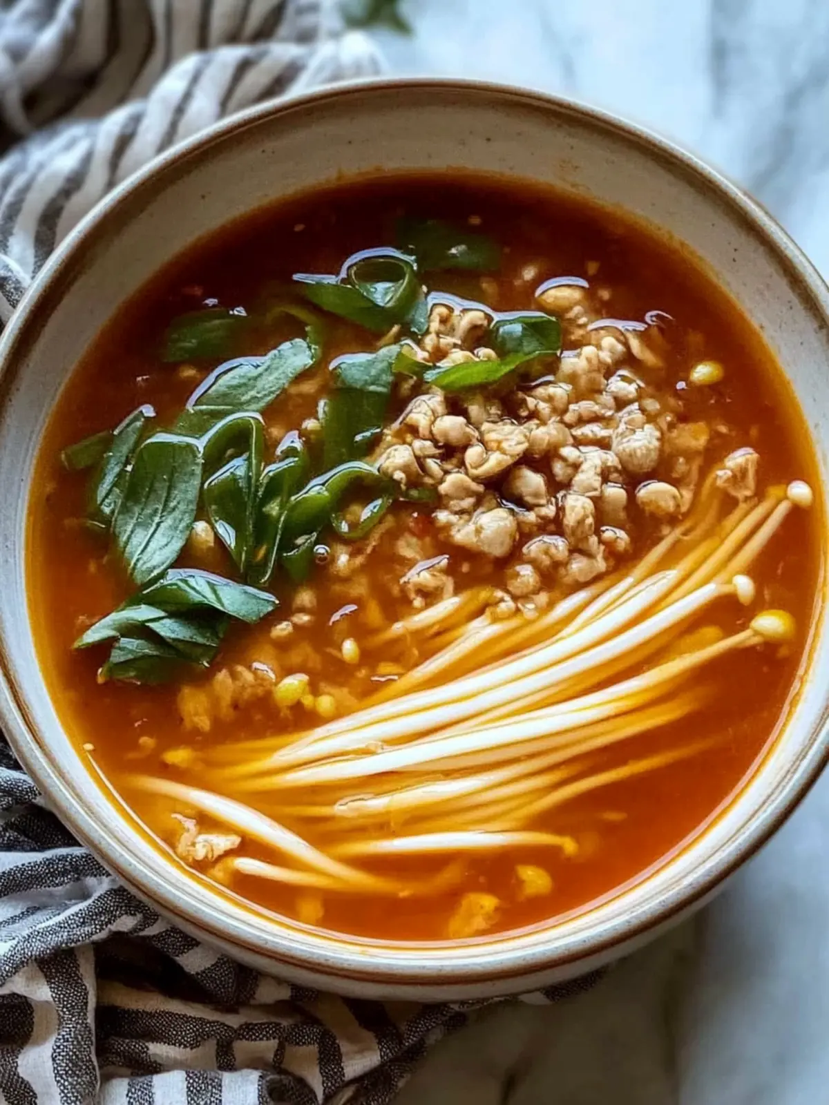 Ultimate Tomato Enoki Mushroom Soup - A Delicious Comfort Food