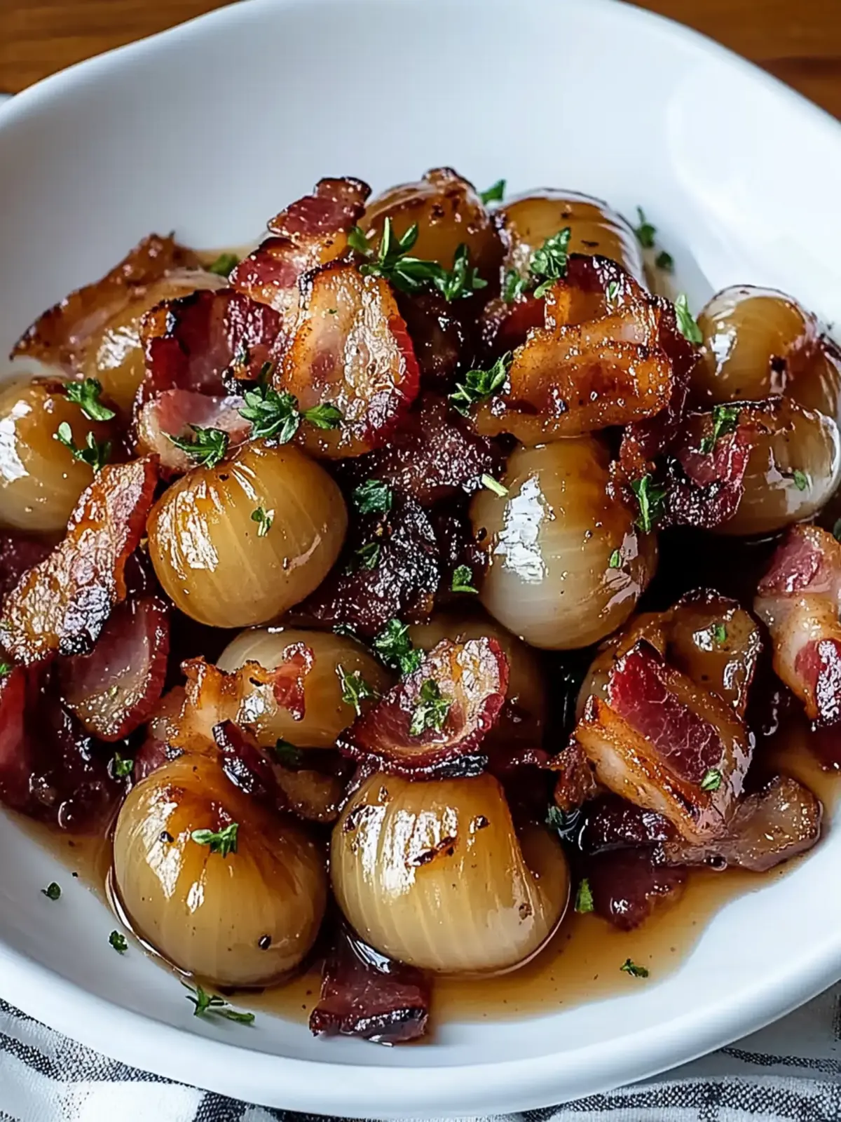 Ultimate Honey-Glazed Shallots with Crispy Bacon Delight