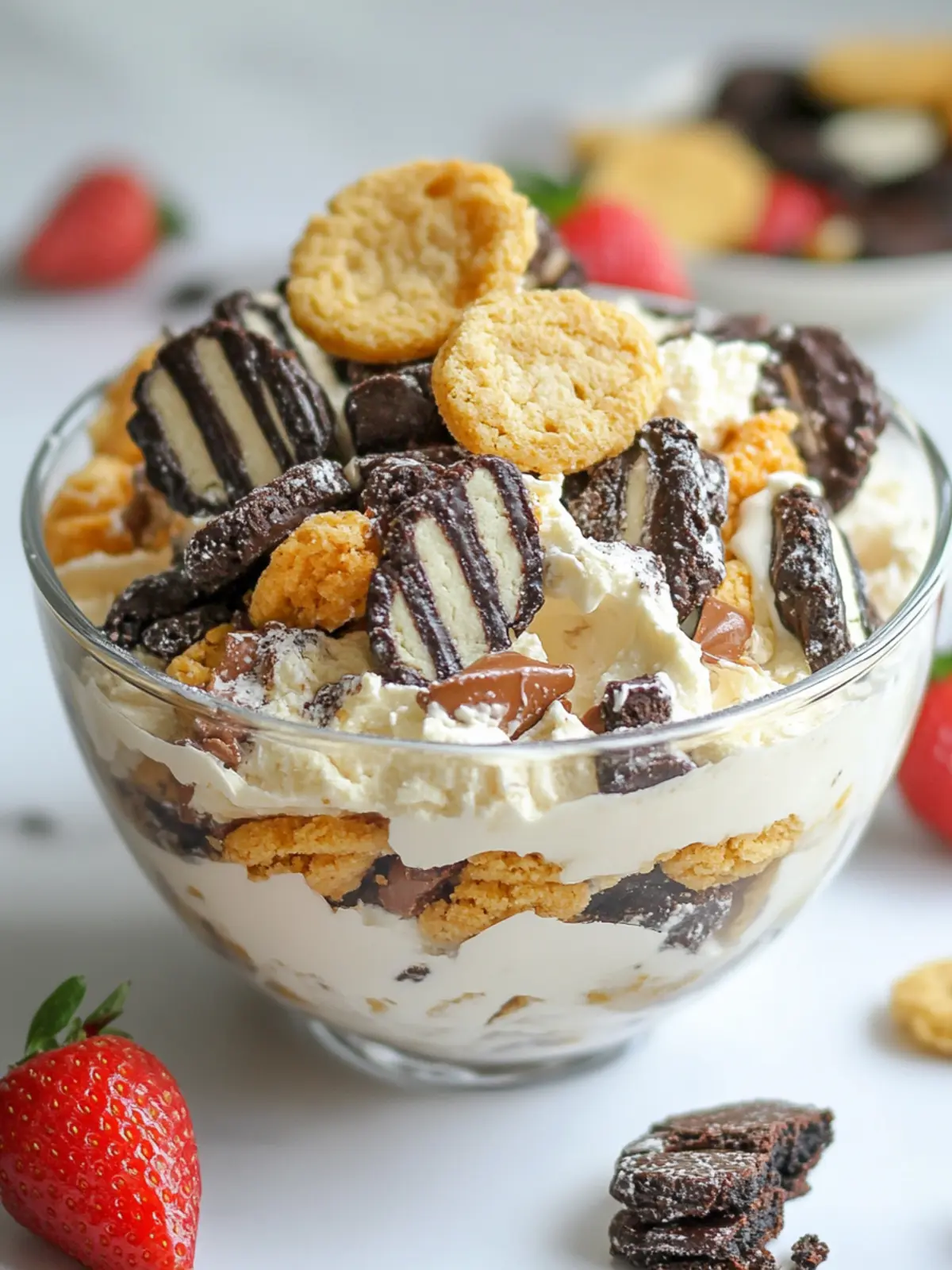 Easy Cookie Salad with Fudge Stripe Cookies: A Delicious Treat