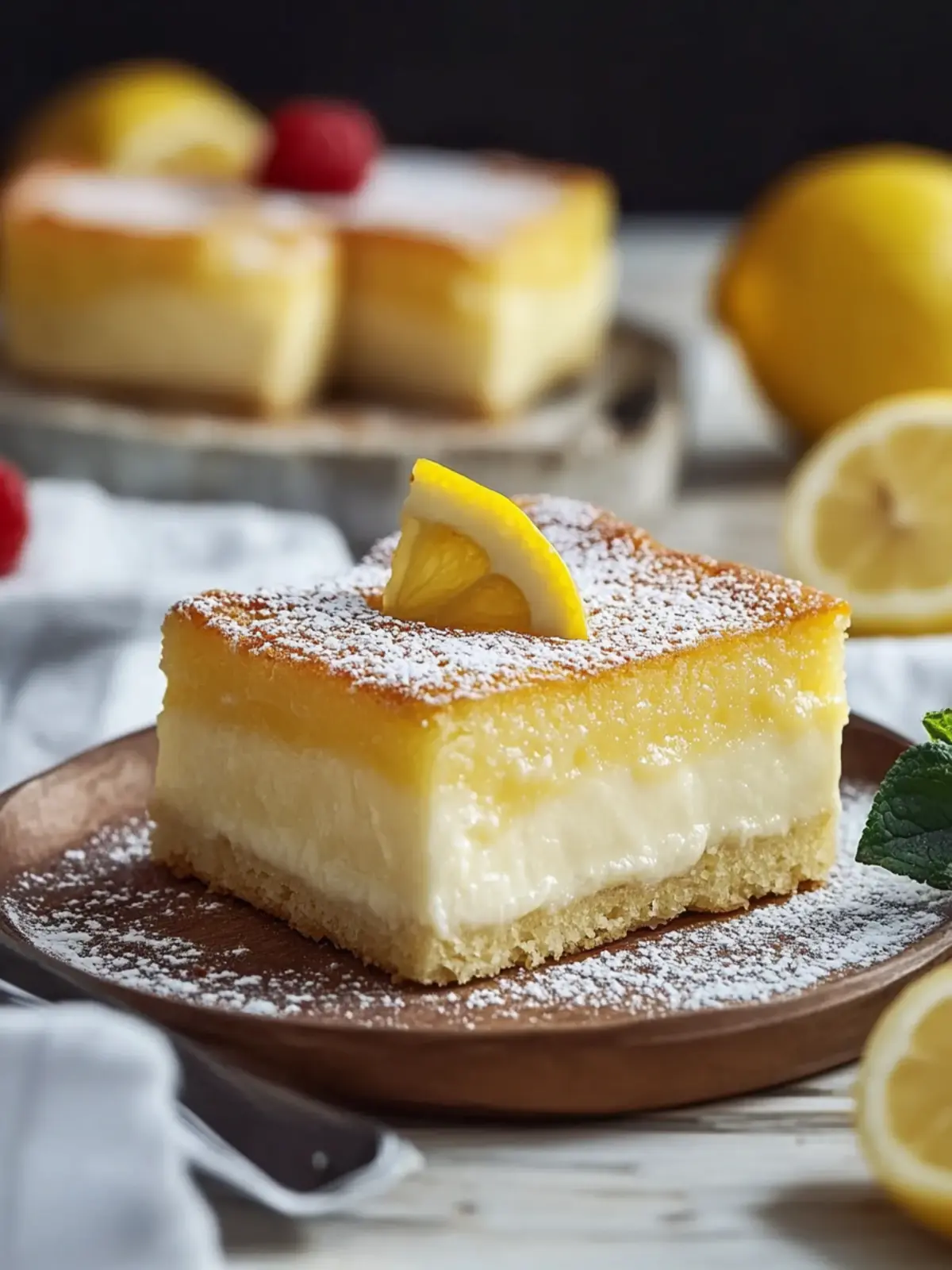 Irresistible Lemon Magic Custard Cake – A Delicious Delight