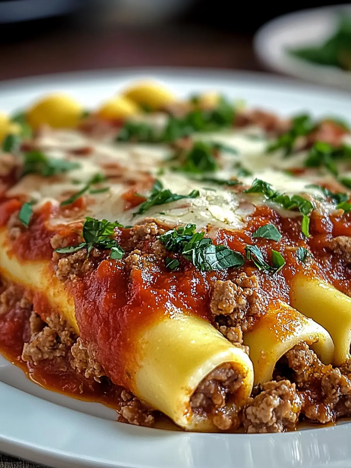 Irresistible Stuffed Manicotti with Meat Sauce for Cozy Nights