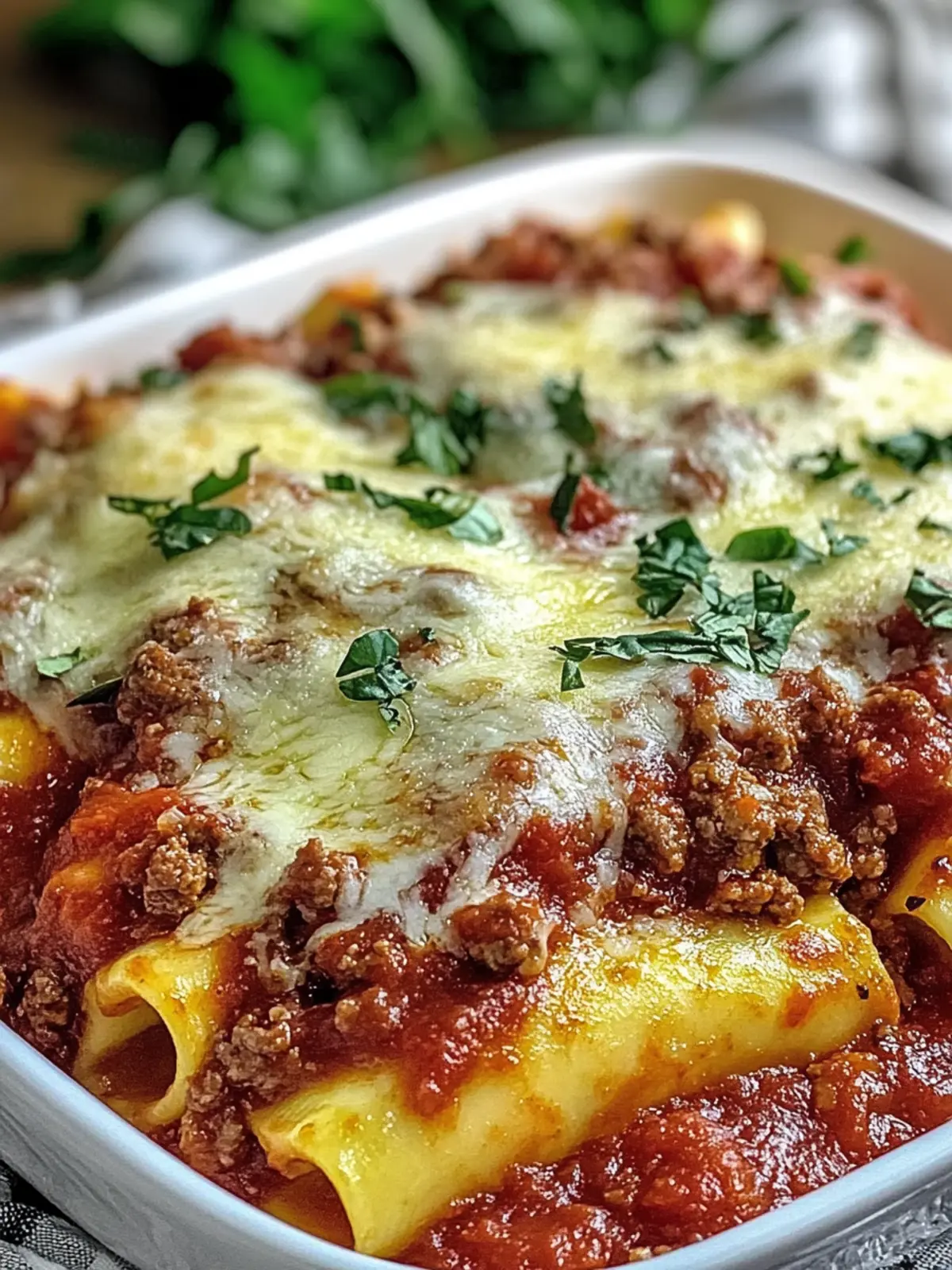 Ultimate Stuffed Manicotti with Meat Sauce - Delicious Comfort