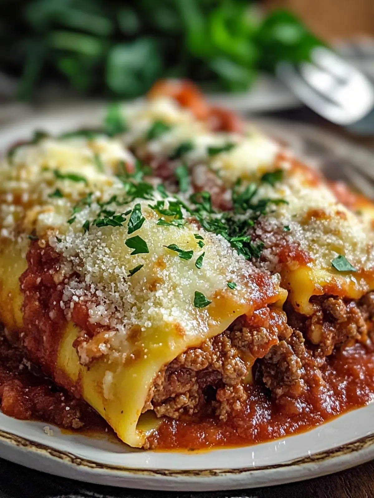 Ultimate Stuffed Manicotti with Meat Sauce - Delicious Comfort
