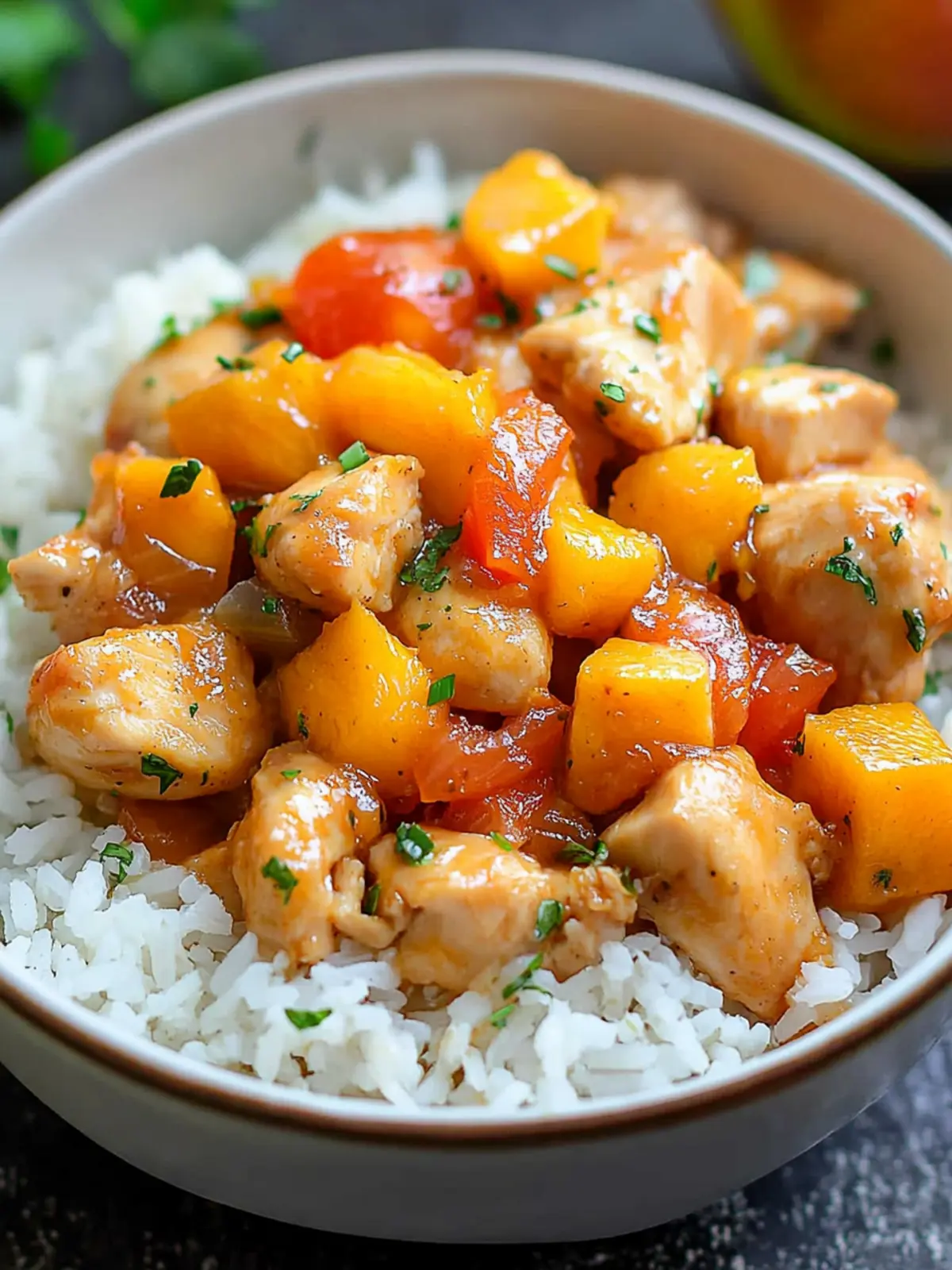 Easy Mango Chicken and Rice: A Delicious Tropical Delight