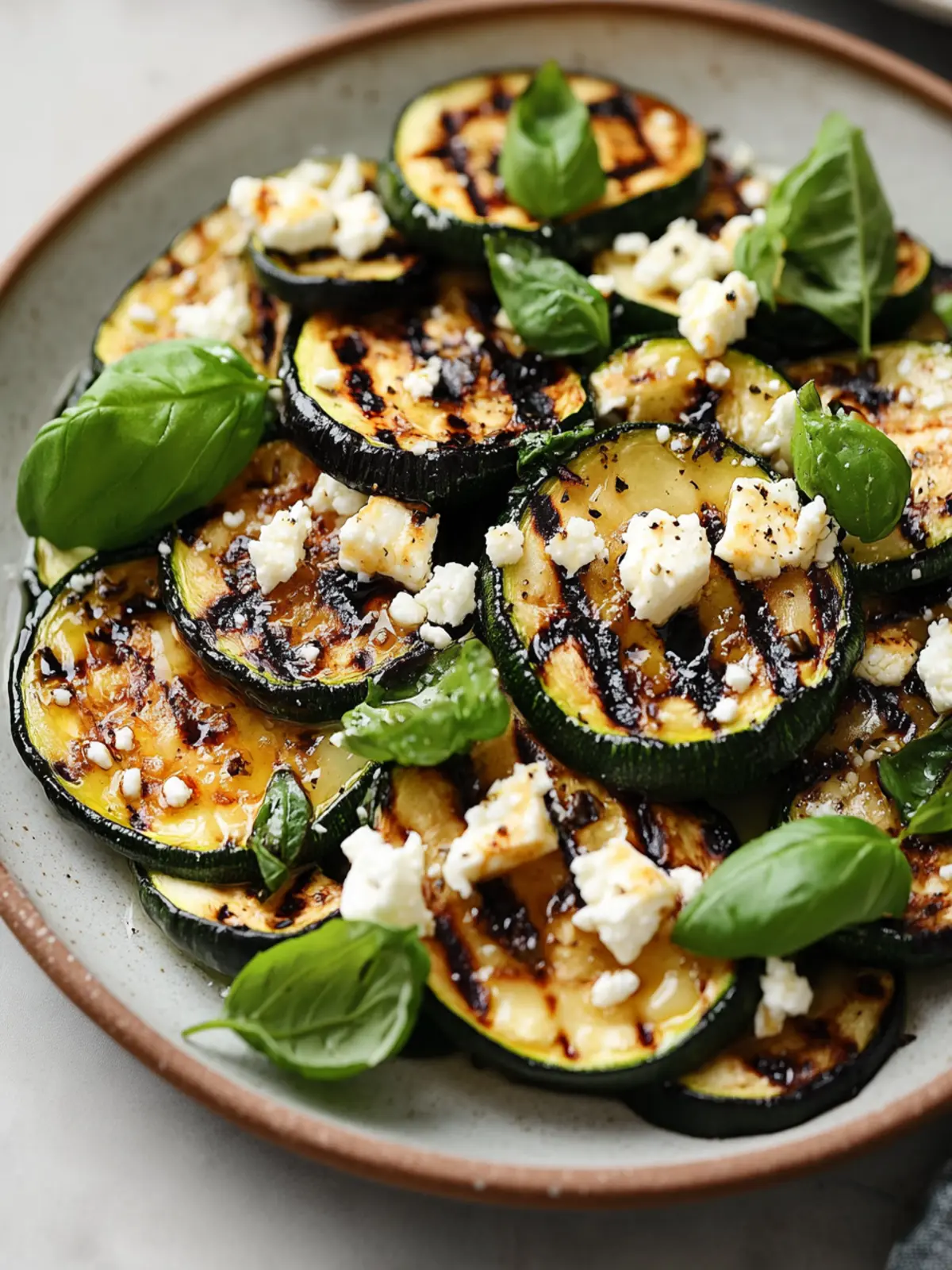 Irresistible Grilled Zucchini With Feta & Basil: A Delicious Side