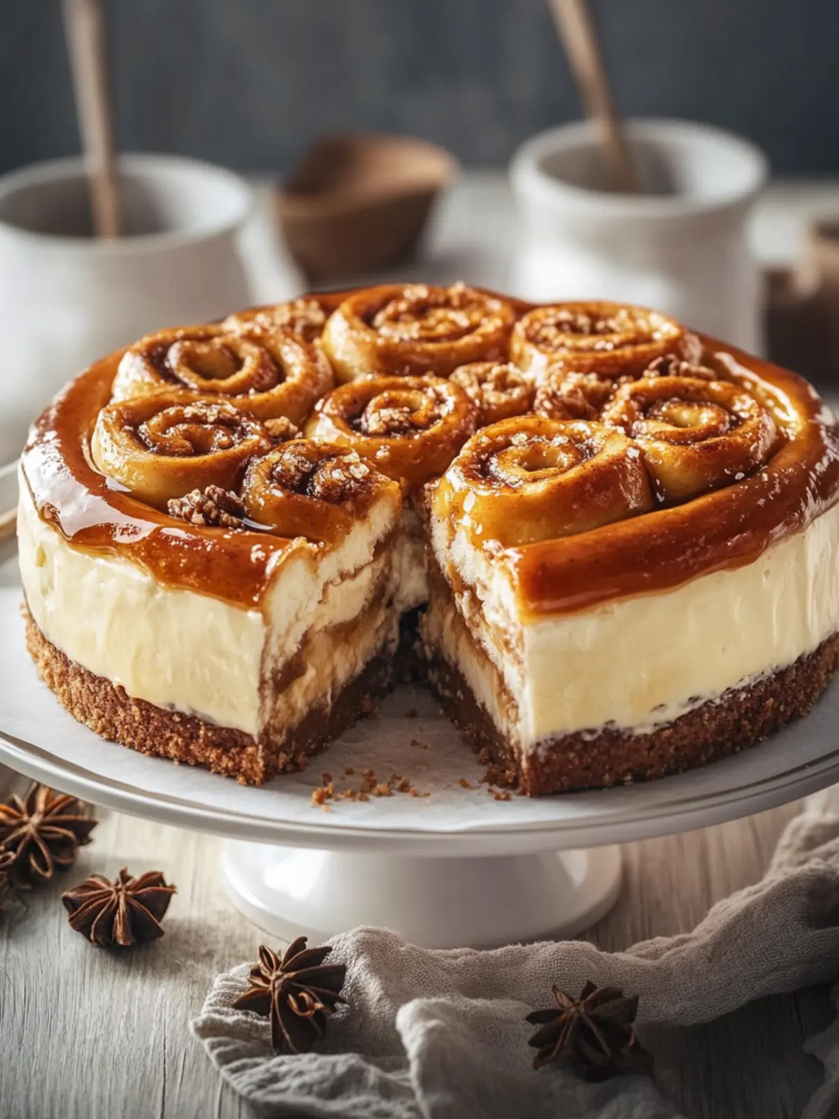 Cinnamon Roll Honeybun Cheesecake: The Irresistible Delight