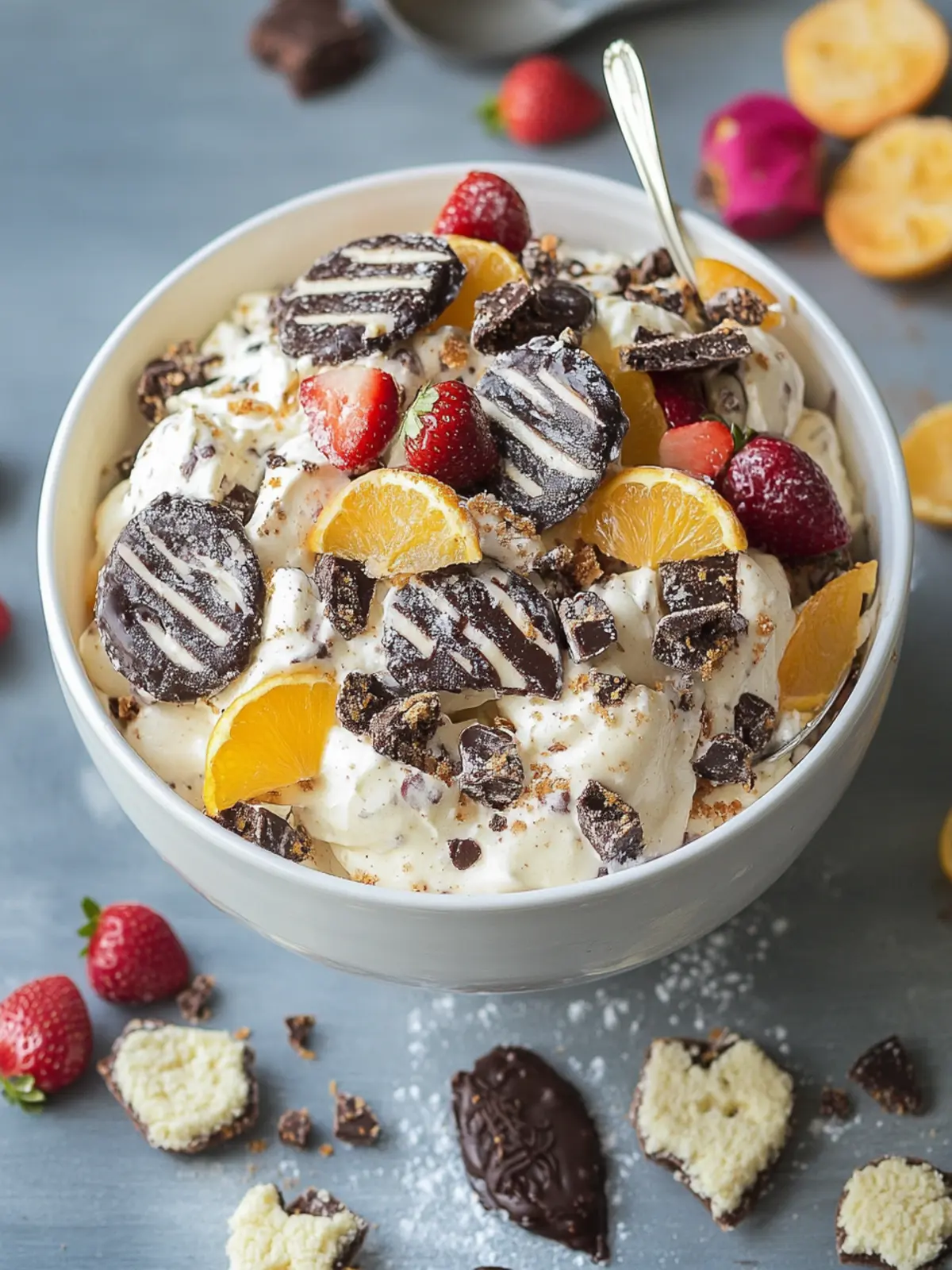 Easy Cookie Salad with Fudge Stripe Cookies: A Delicious Treat