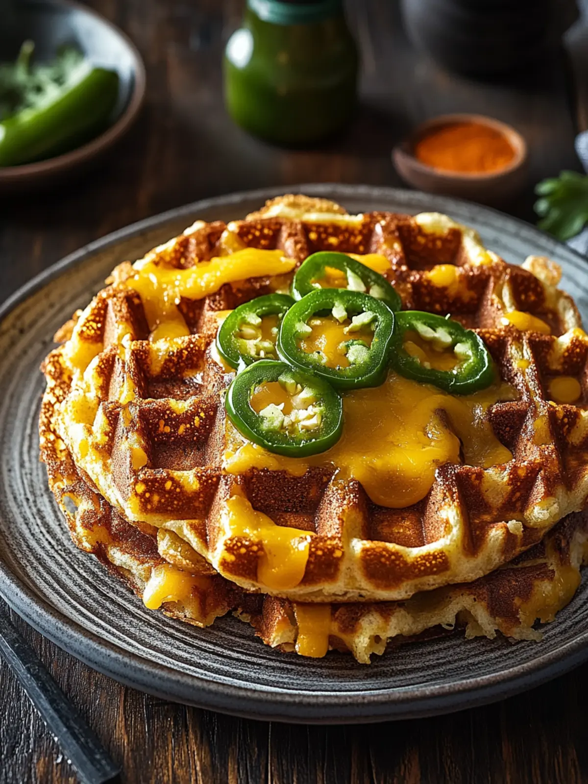 Deliciously Easy Jalapeño Cheddar Chaffle Recipe