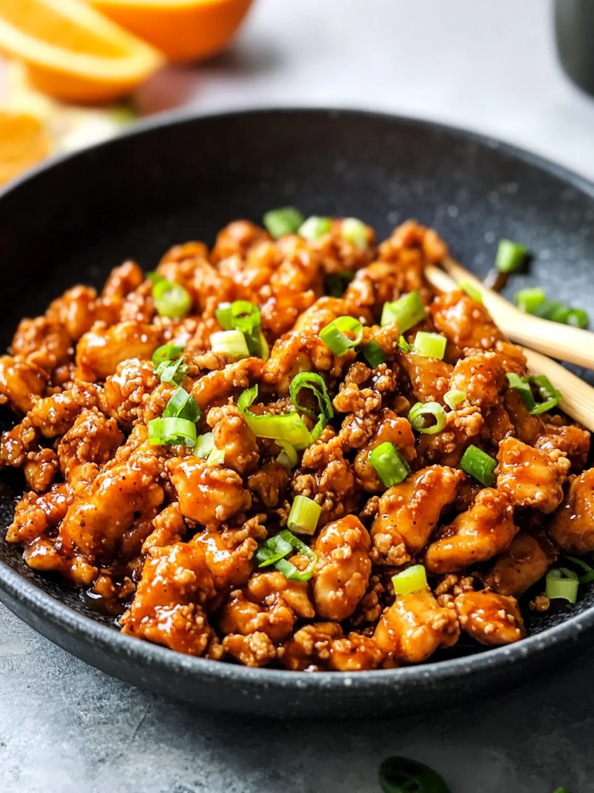 Easy Sticky Ground Orange Chicken That's Delicious and Healthy