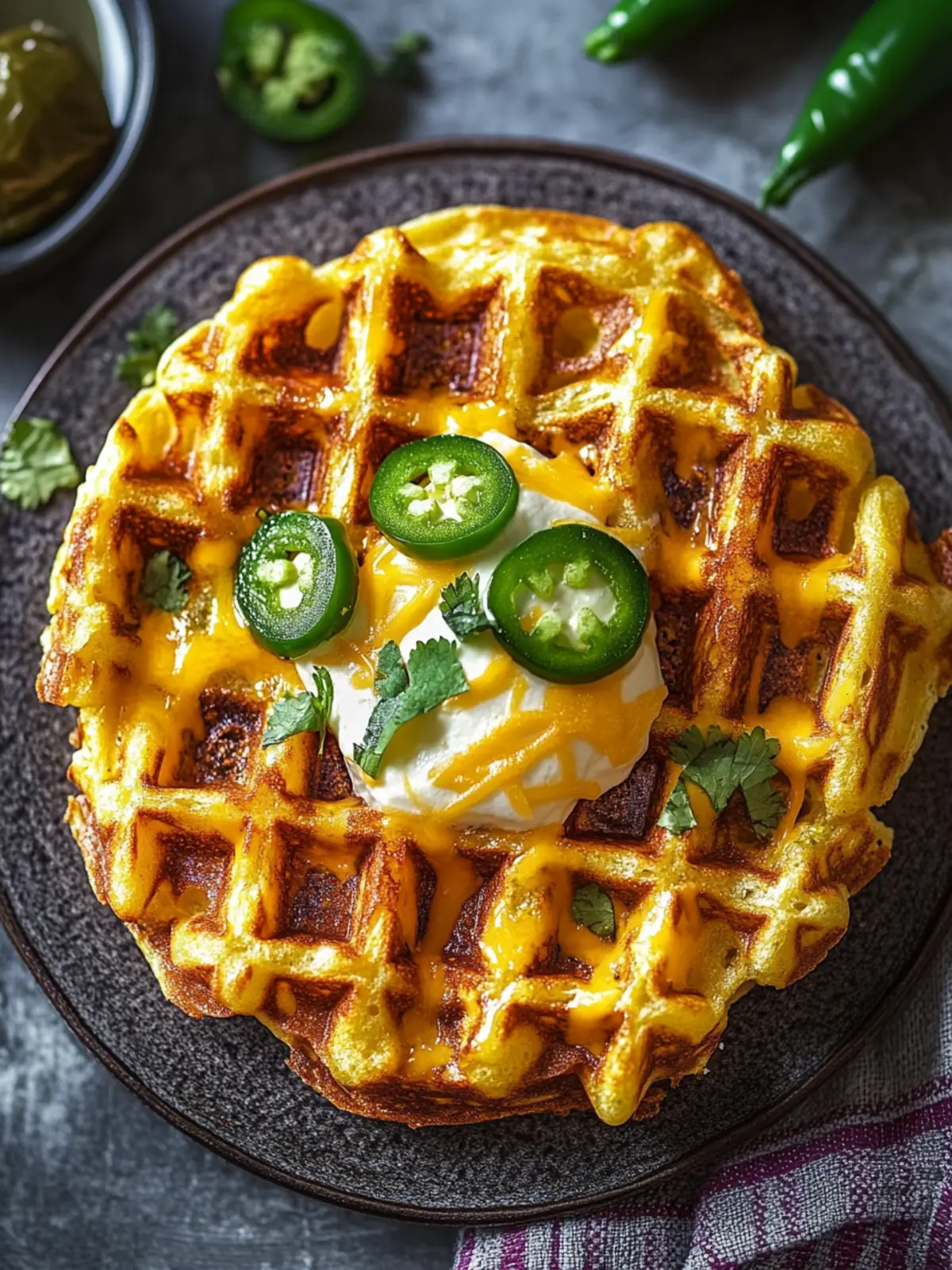 Deliciously Easy Jalapeño Cheddar Chaffle Recipe