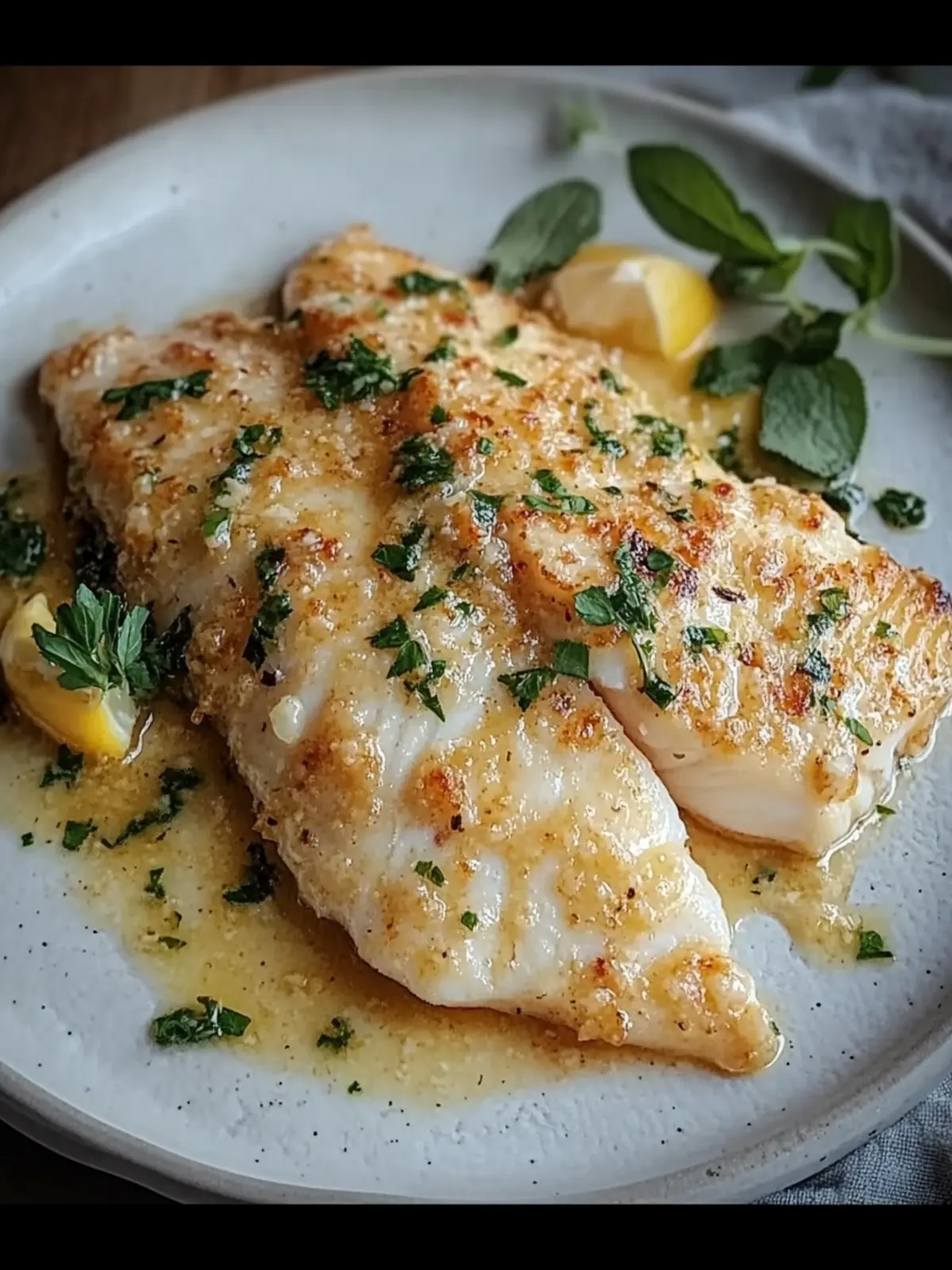 Ultimate Lemon Parmesan Lingcod with Garlic Butter Delight