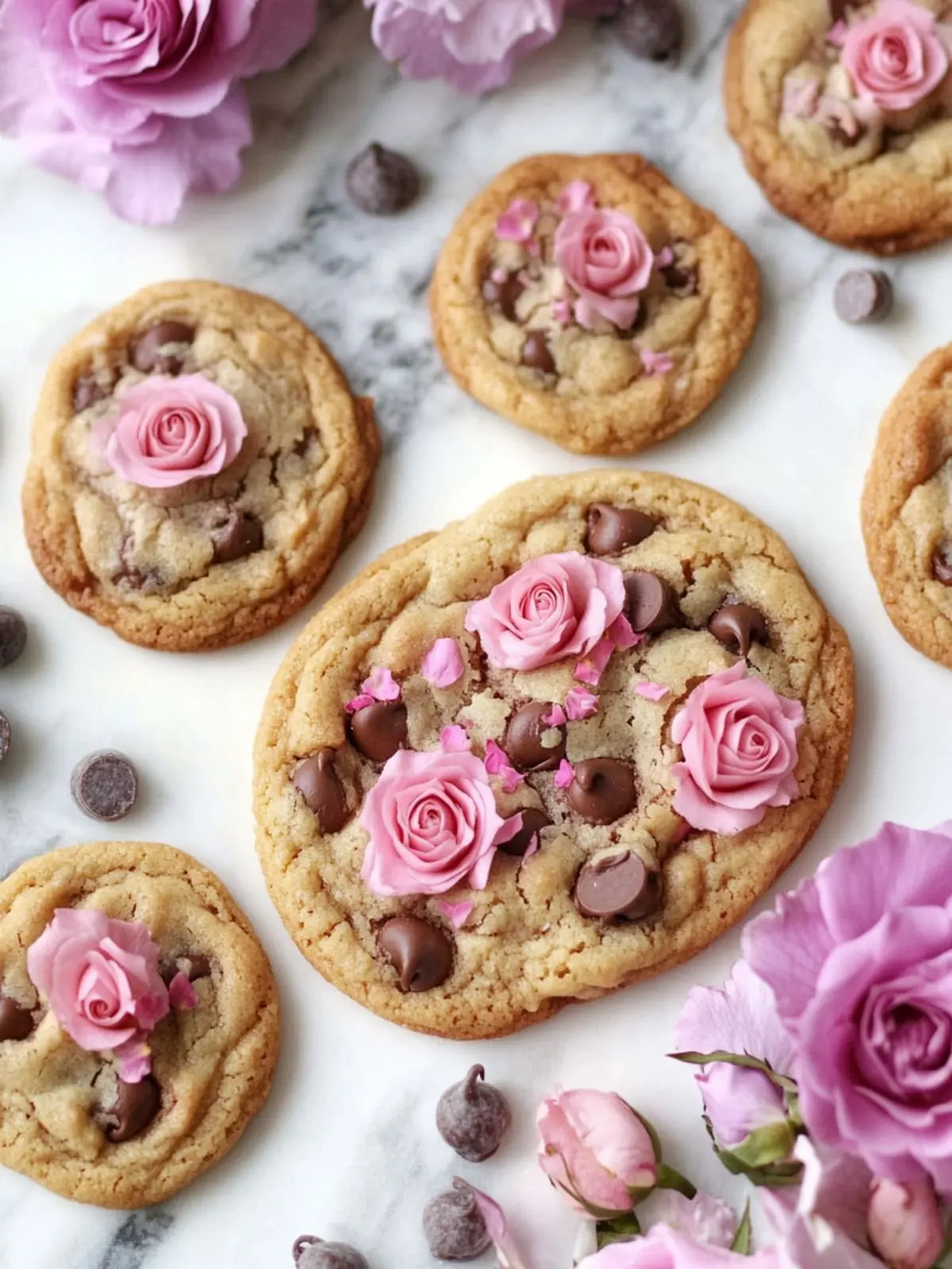 Ultimate Rose Chocolate Chip Cookies: Deliciously Floral & Chewy