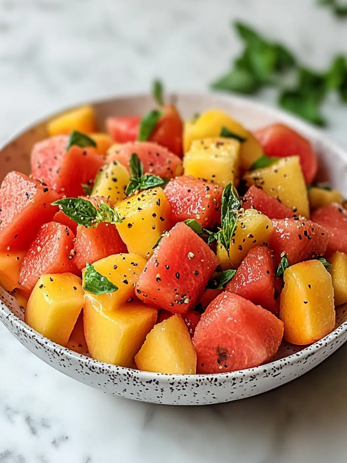 Delicious Peach Watermelon Salad Recipe for Summer Bliss