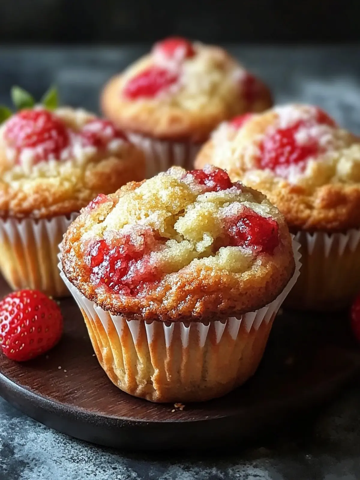 Irresistible Italian Strawberry Muffins You’ll Adore