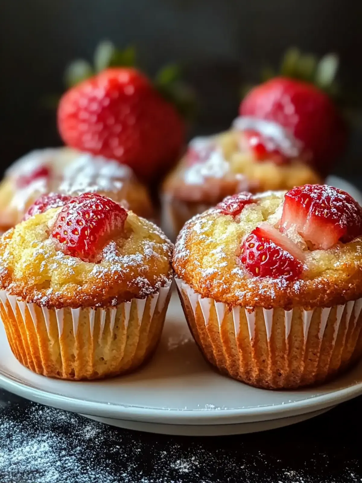 Irresistible Italian Strawberry Muffins You’ll Adore