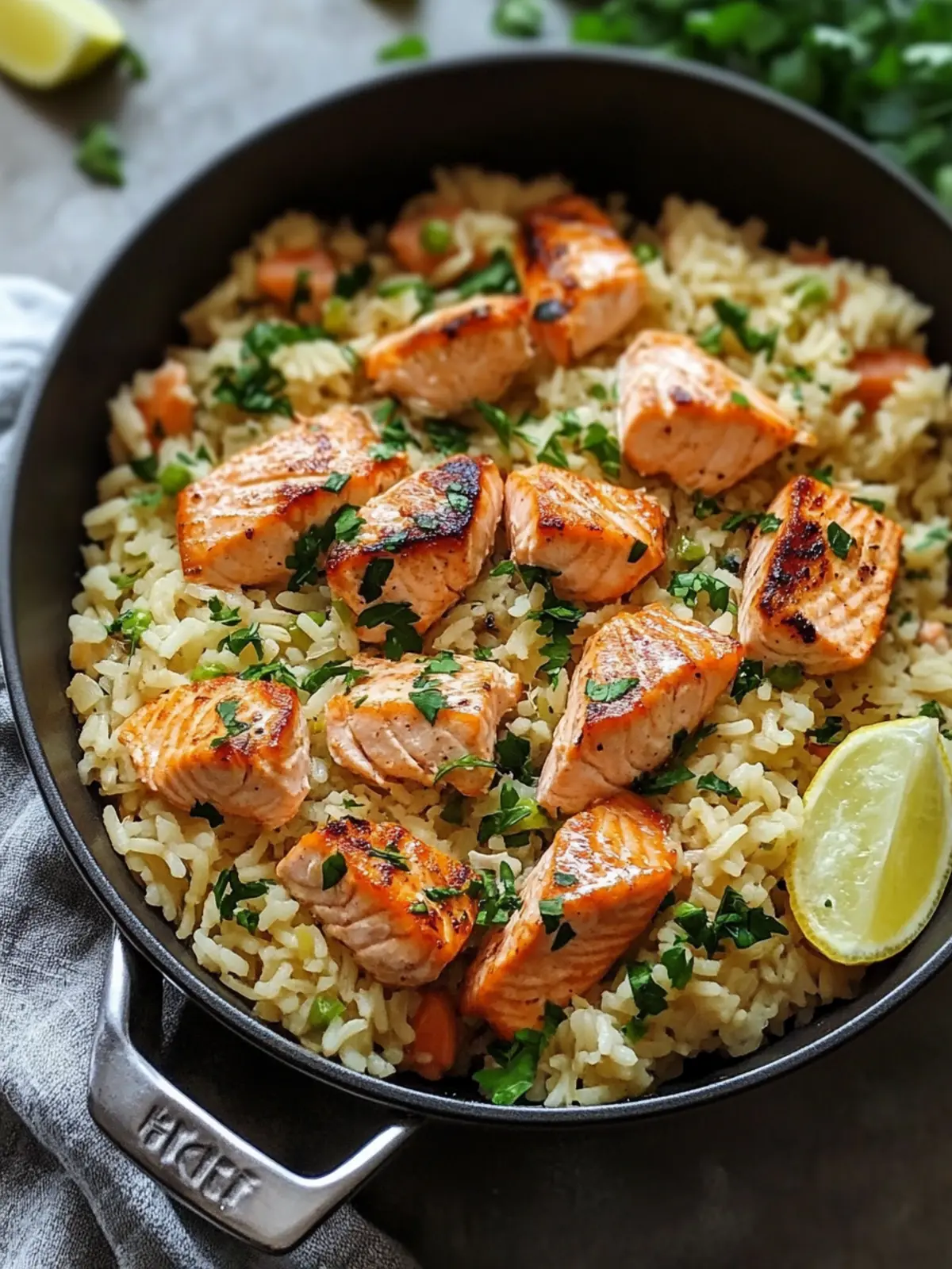 One Pot Salmon and Rice: Easy, Flavor-packed Family Dinner
