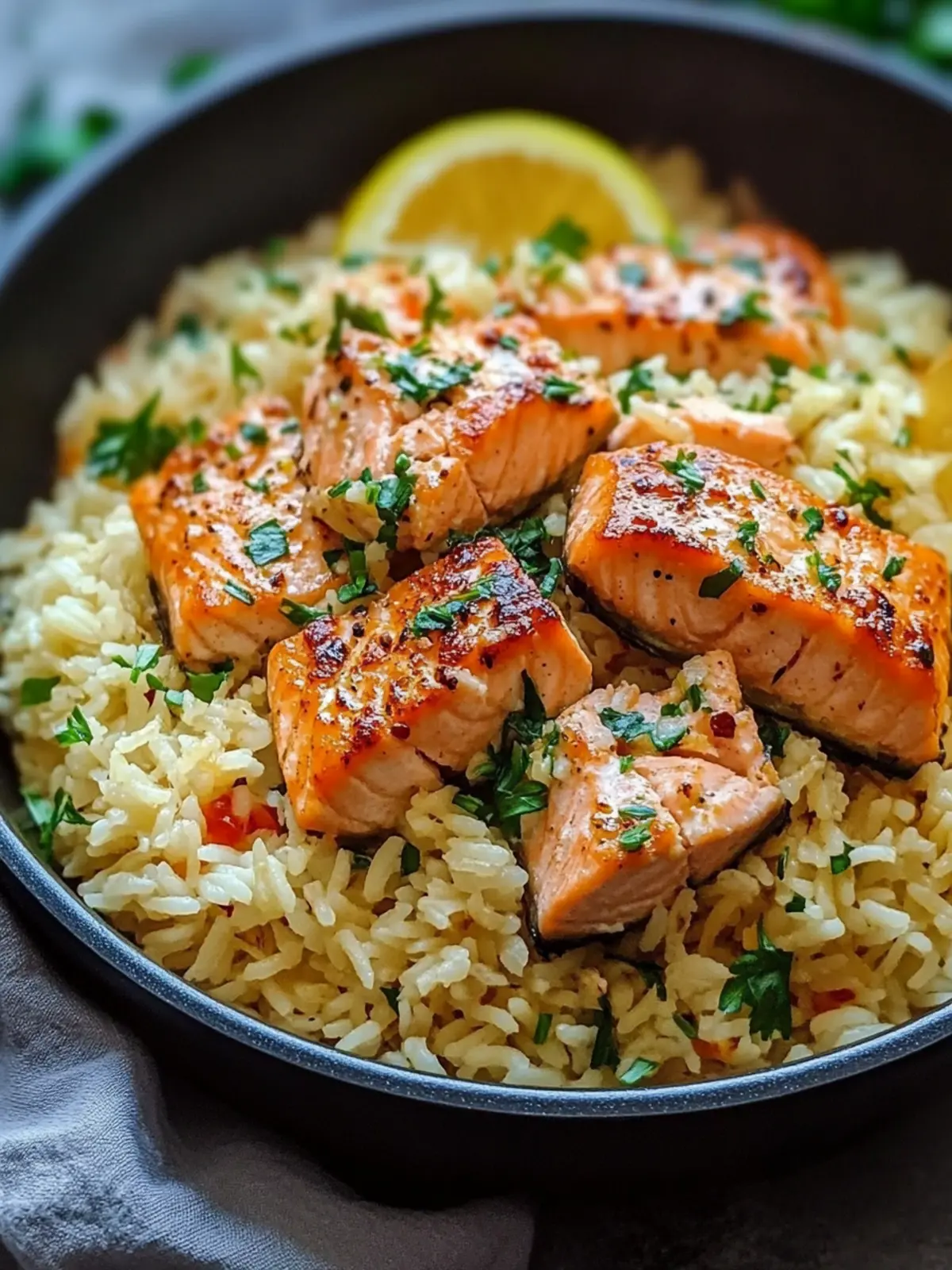 One Pot Salmon and Rice: Easy, Flavor-packed Family Dinner