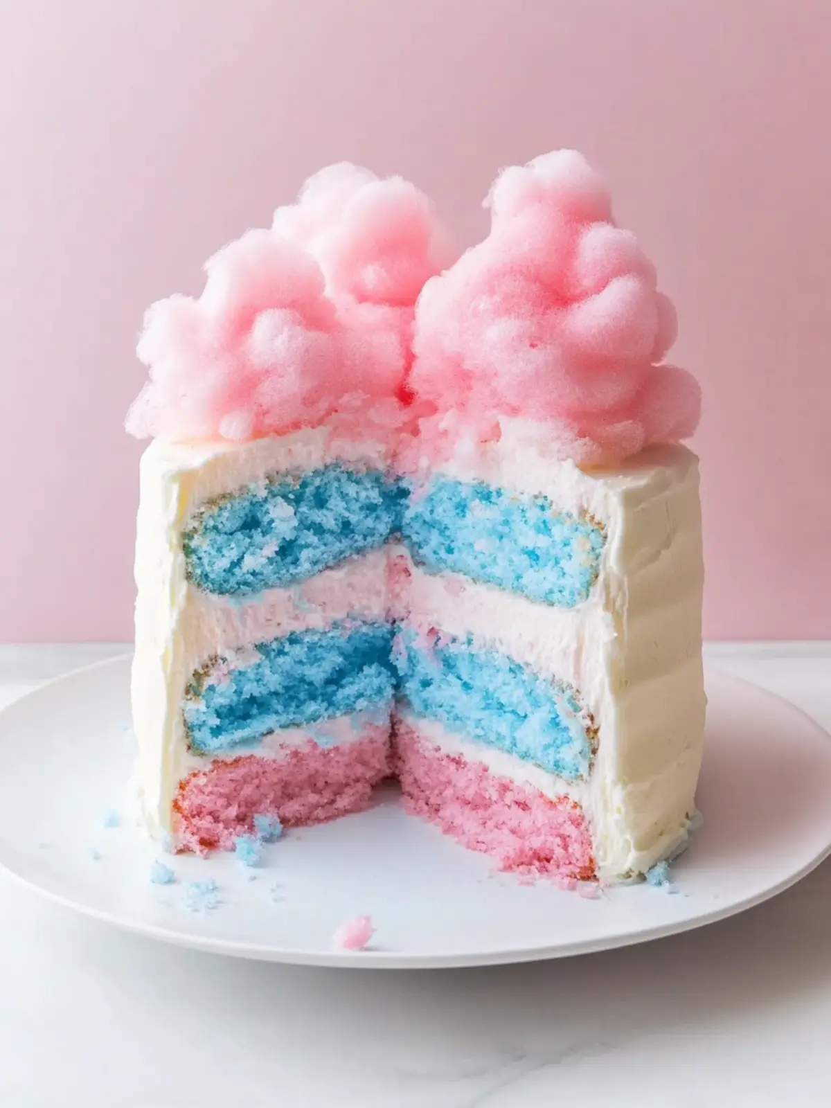 Whimsical Cotton Candy Cake: A Delicious Easy Dessert