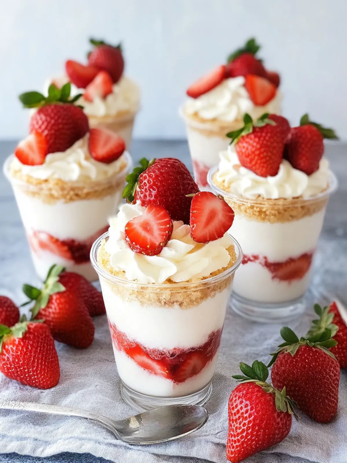 Irresistible Strawberry Cheesecake Pudding Cups for Summer