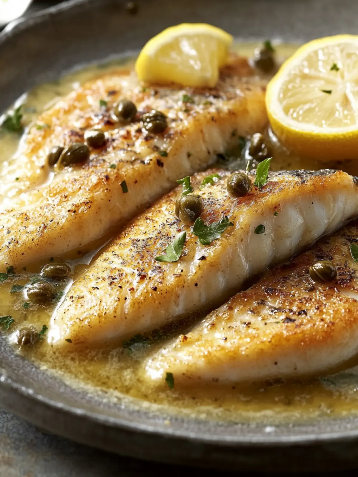 Irresistible Pan-Seared Flounder with Delicious Lemon-Caper Sauce