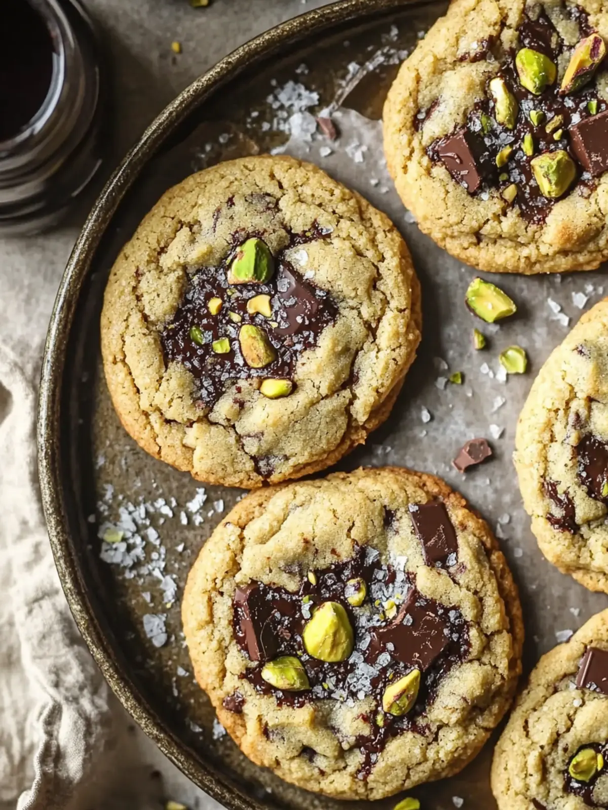 Irresistible Salted Pistachio Chocolate Chunk Cookies Delight