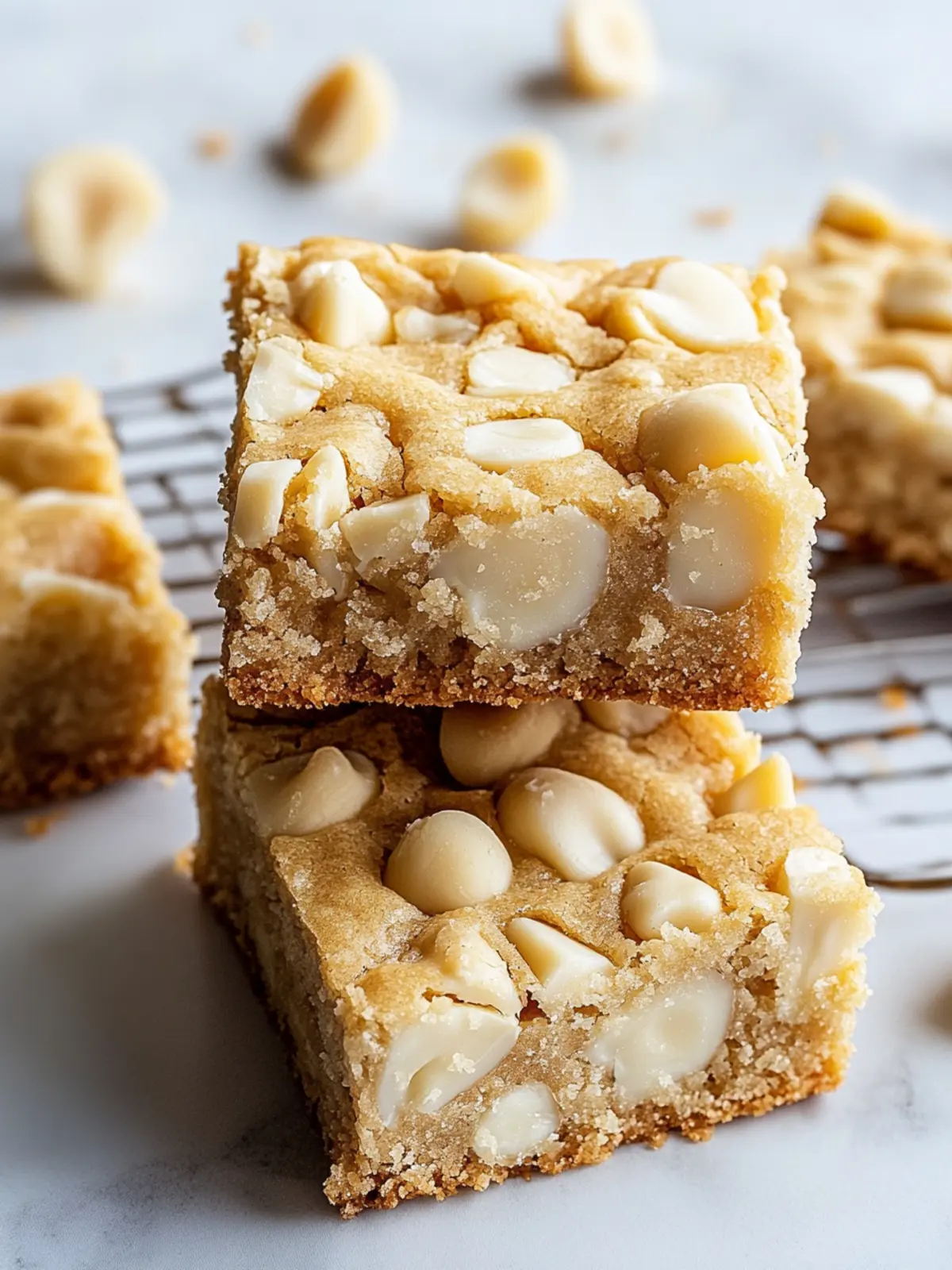 Irresistible White Chocolate Macadamia Cookie Bars Recipe