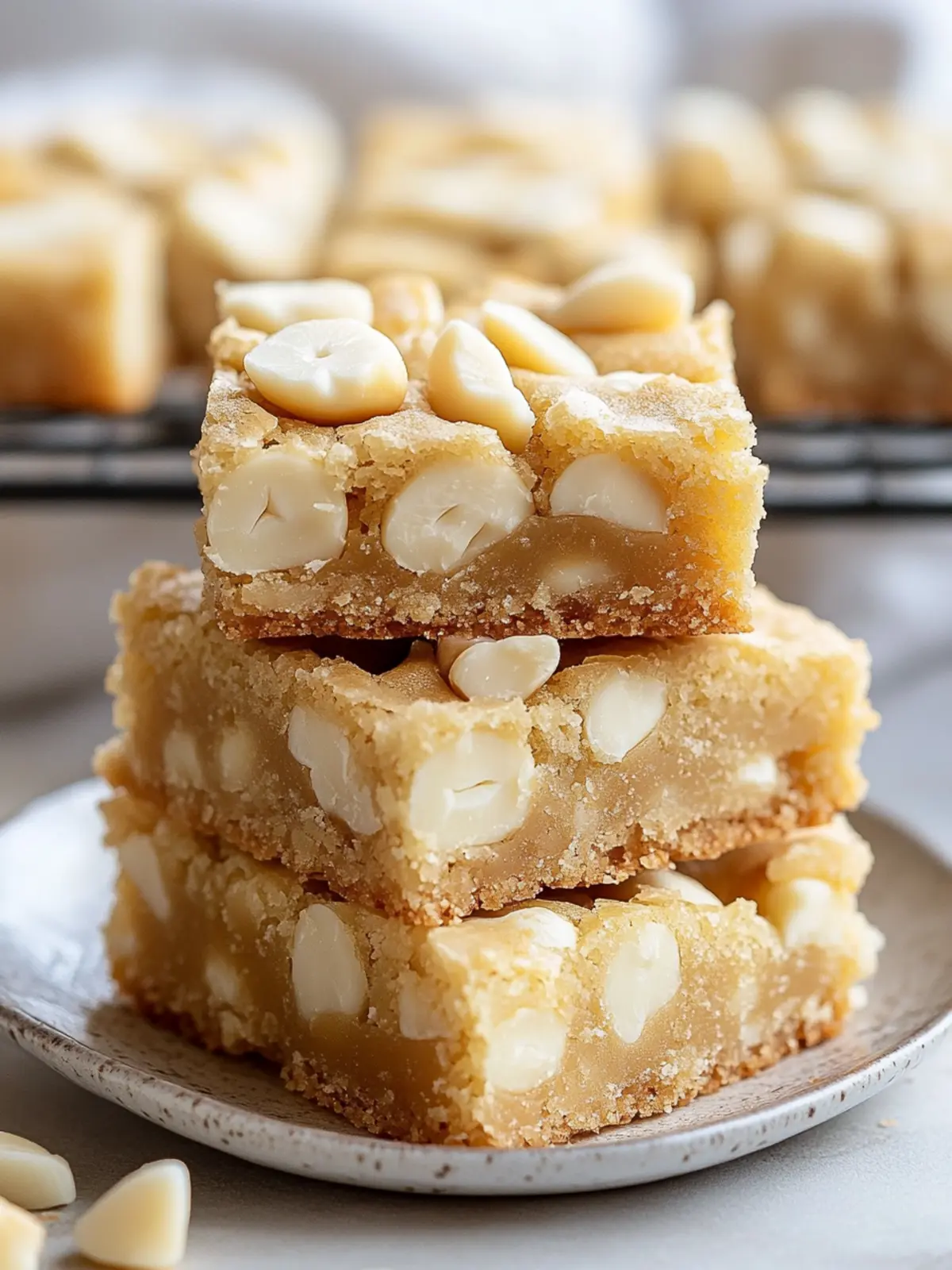 Irresistible White Chocolate Macadamia Cookie Bars Recipe